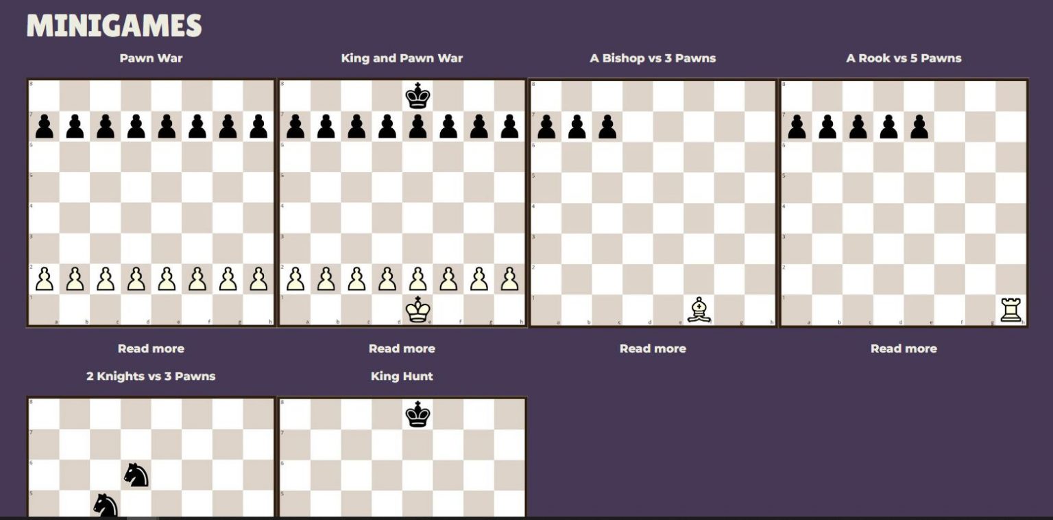 INTRODUCING THE NEW CHALLENGES IN THE PLAY MENU – LearningChess Blog